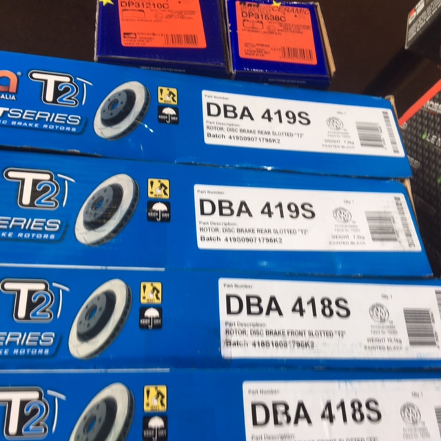 DBA T2 SLOTTED EVO 7 8 &9 ROTORS & PADS - Car Torque - Car Torque